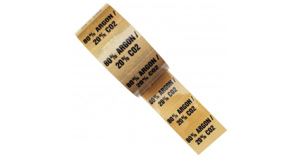 ARGON 80% / CO2 20% - Colour Printed Pipe Identification (ID) Tape ...
