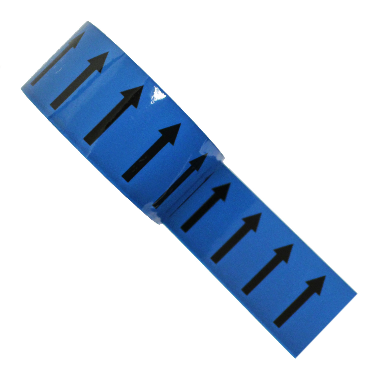 Arrows (Blue 48mm) - Colour Printed Pipe Identification (ID) Tape