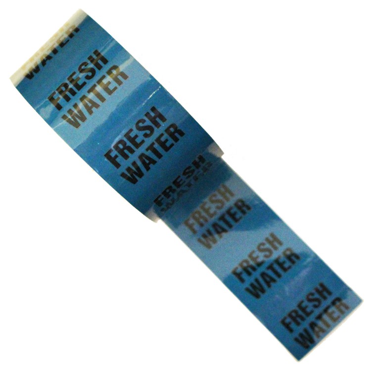 FRESH WATER - Colour Printed Pipe Identification (ID) Tape- Campbell ...