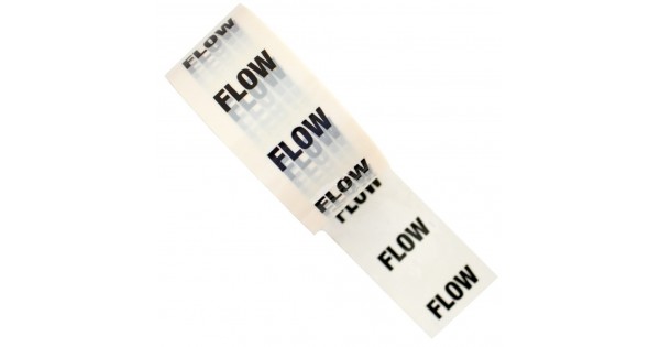 FLOW - White Printed Pipe Identification (ID) Tape- Campbell ...