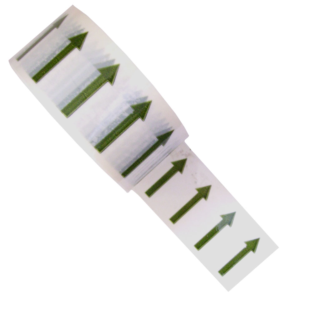 Green Arrows - White Printed Pipe Identification (ID) Tape- Campbell ...