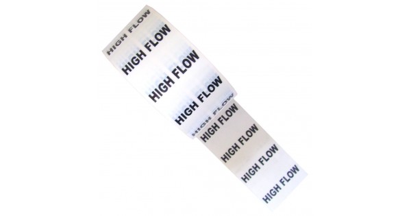 HIGH FLOW - White Printed Pipe Identification (ID) Tape- Campbell ...