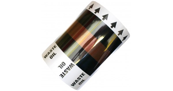ISO 5003 - WASTE OIL (Arrows) - Banded Marine All Weather Pipe ...