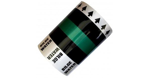 ISO 5004 - BILGE WATER (Arrows) - Banded Marine All Weather Pipe ...