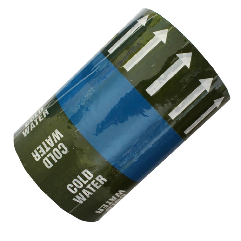 COLD WATER - BS1710:2014 All Weather Pipe Identification (ID) Tape ...