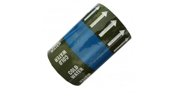COLD WATER - BS1710:2014 All Weather Pipe Identification (ID) Tape ...