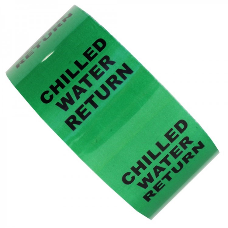 CHILLED WATER RETURN - All Weather Pipe Identification (ID) Tape ...