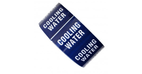 COOLING WATER - All Weather Pipe Identification (ID) Tape- Campbell ...