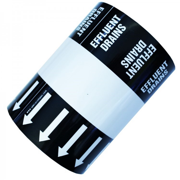 EFFLUENT DRAINS - All Weather Pipe Identification (ID) Tape- Campbell ...