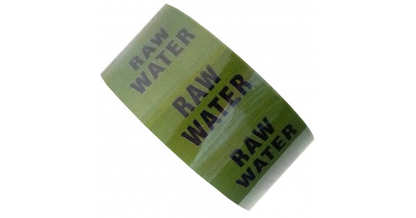 RAW WATER - All Weather Pipe Identification (ID) Tape- Campbell ...