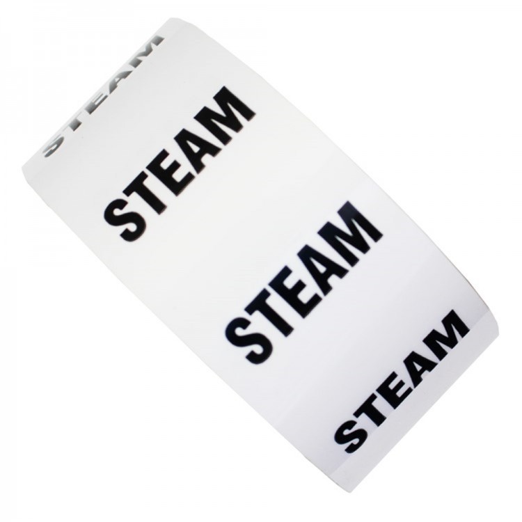 STEAM - All Weather Pipe Identification (ID) Tape- Campbell ...