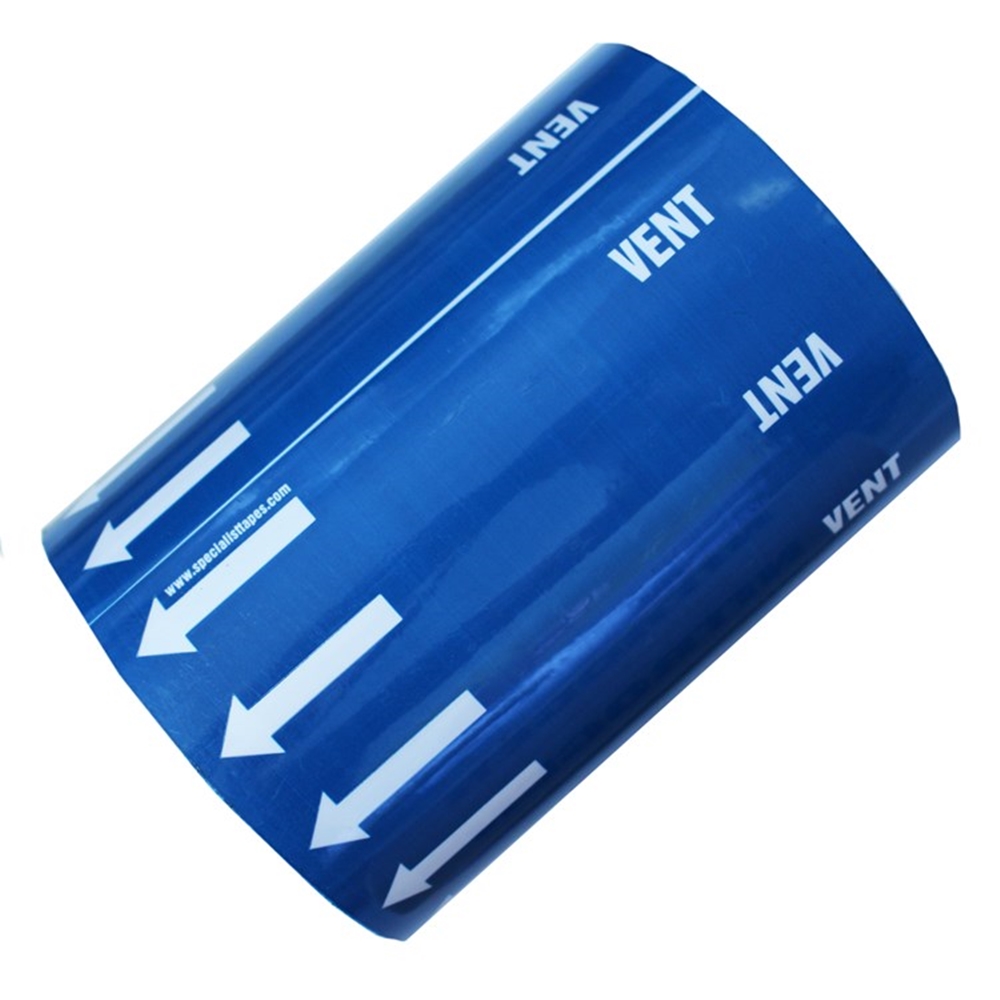 VENT (150mm) - All Weather Pipe Identification (ID) Tape- Campbell ...