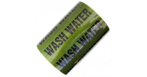 WASH WATER - All Weather Pipe Identification (ID) Tape- Campbell ...