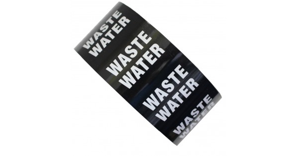 WASTE WATER - All Weather Pipe Identification (ID) Tape- Campbell ...