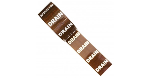 DRAIN - Colour Printed Pipe Identification (ID) Tape- Campbell ...