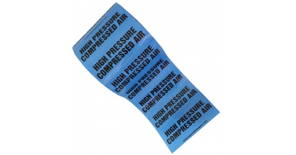 HIGH PRESSURE COMPRESSED AIR - Colour Printed Pipe Identification (ID ...