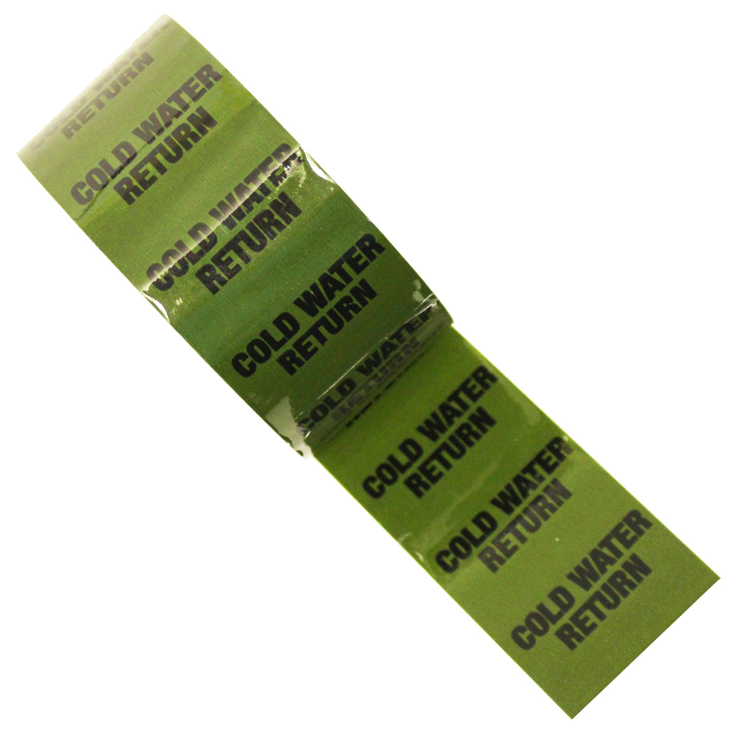 COLD WATER RETURN - Colour Printed Pipe Identification (ID) Tape ...