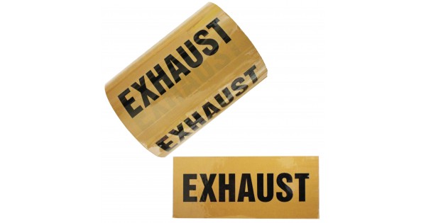 EXHAUST - Pipe Identification (ID) Labels- Campbell International ...