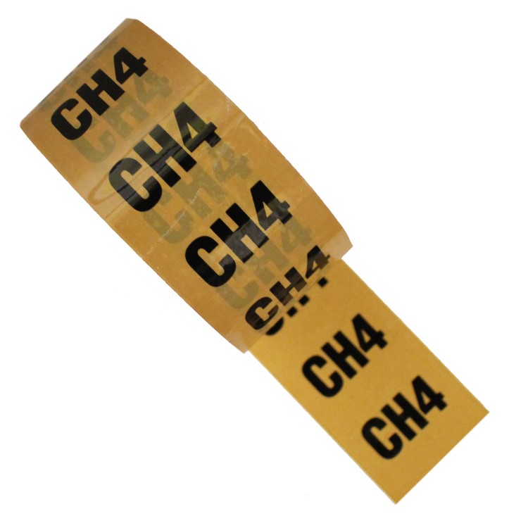 CH4 (Methane) - Colour Printed Pipe Identification (ID) Tape- Campbell ...