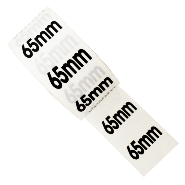 65mm - White Printed Pipe Identification (ID) Tape- Campbell ...