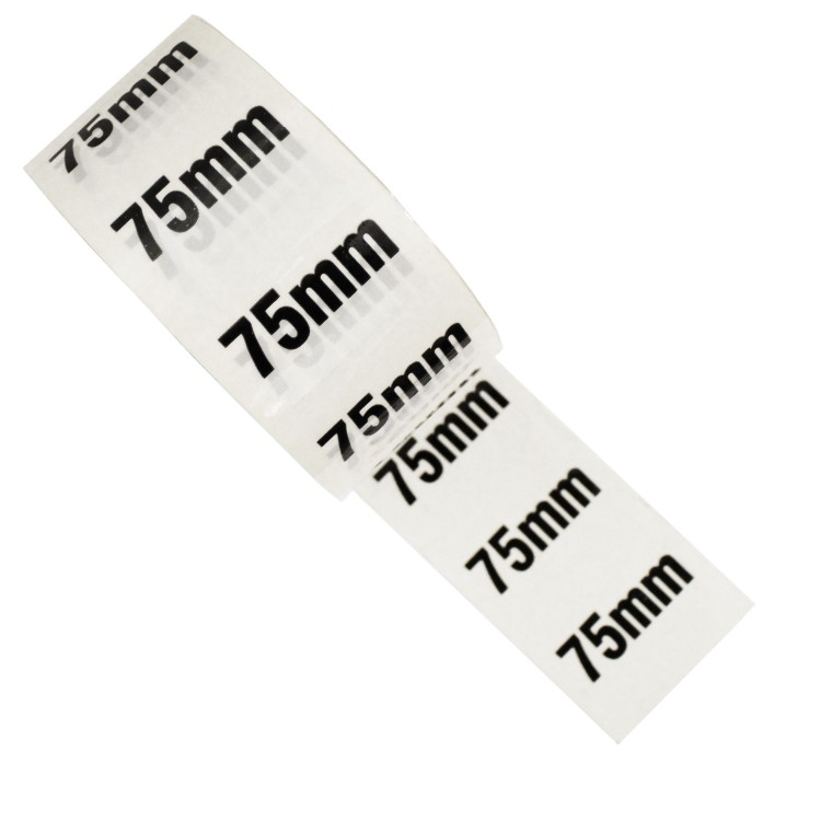 75mm - White Printed Pipe Identification (ID) Tape- Campbell ...
