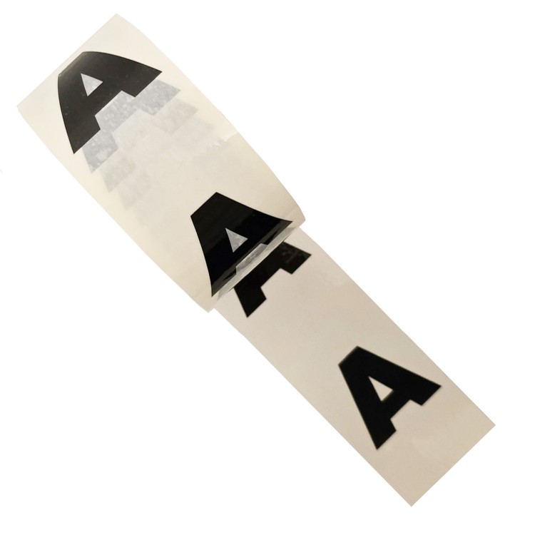 A - White Printed Pipe Identification (ID) Tape- Campbell International ...