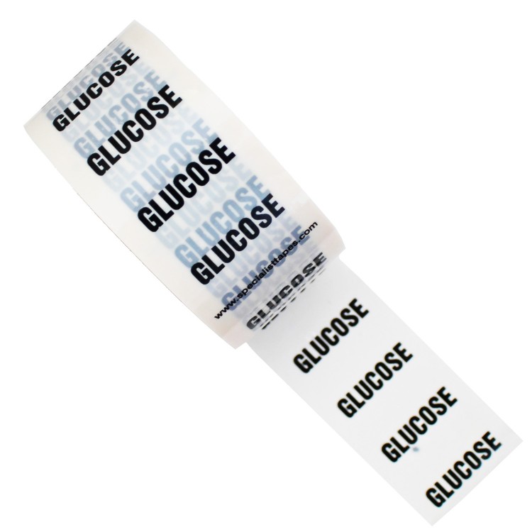 GLUCOSE (48mm) - White Printed Pipe Identification (ID) Tape - Campbell ...