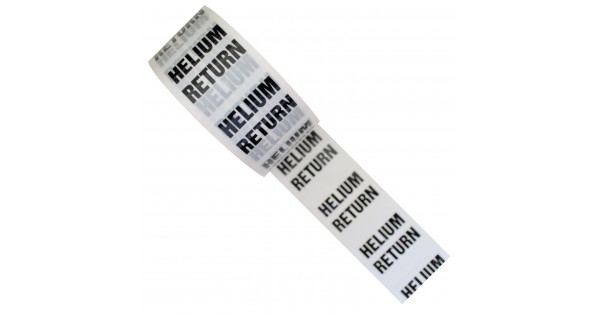 HELIUM RETURN - White Printed Pipe Identification (ID) Tape - Campbell ...