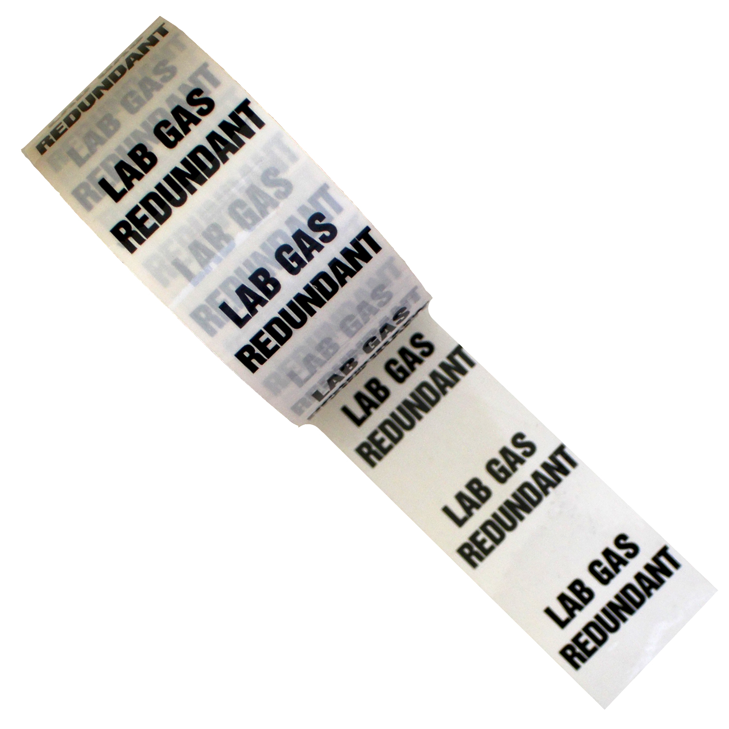 LAB GAS REDUNDANT - White Printed Pipe Identification (ID) Tape ...