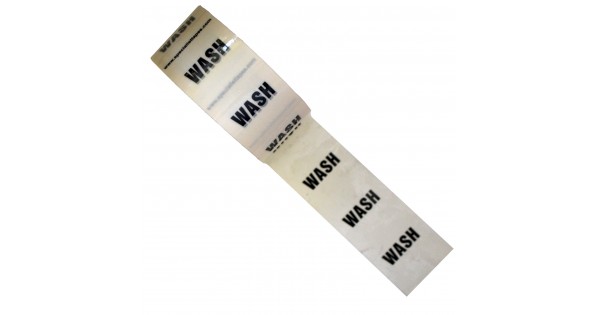 WASH - White Printed Pipe Identification (ID) Tape - Campbell ...