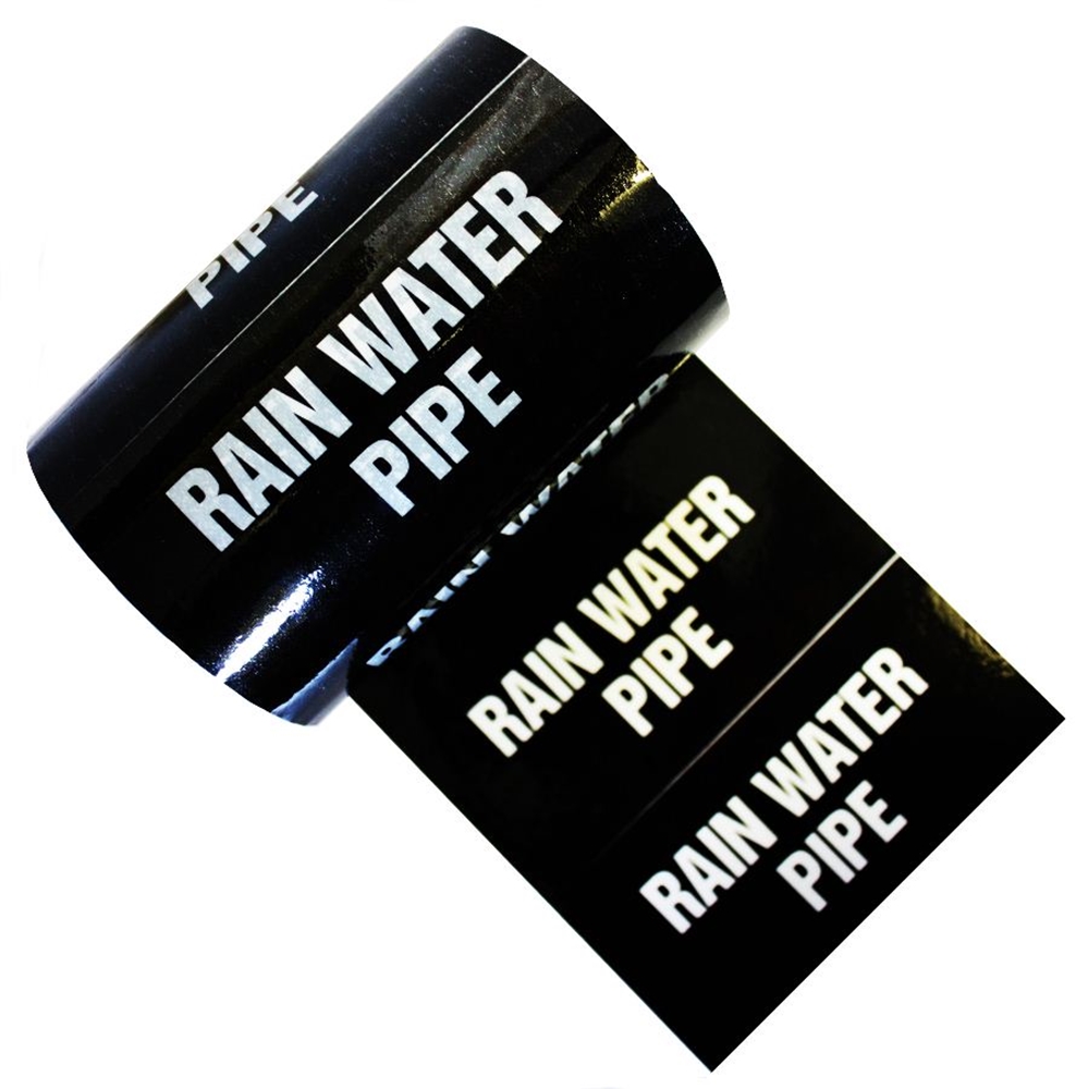 RAIN WATER PIPE - Colour Printed Pipe Identification (ID) Tape ...