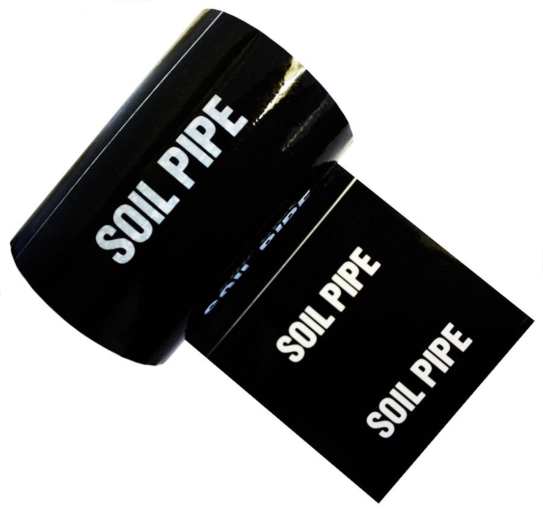 SOIL PIPE - Colour Printed Pipe Identification (ID) Tape- Campbell ...