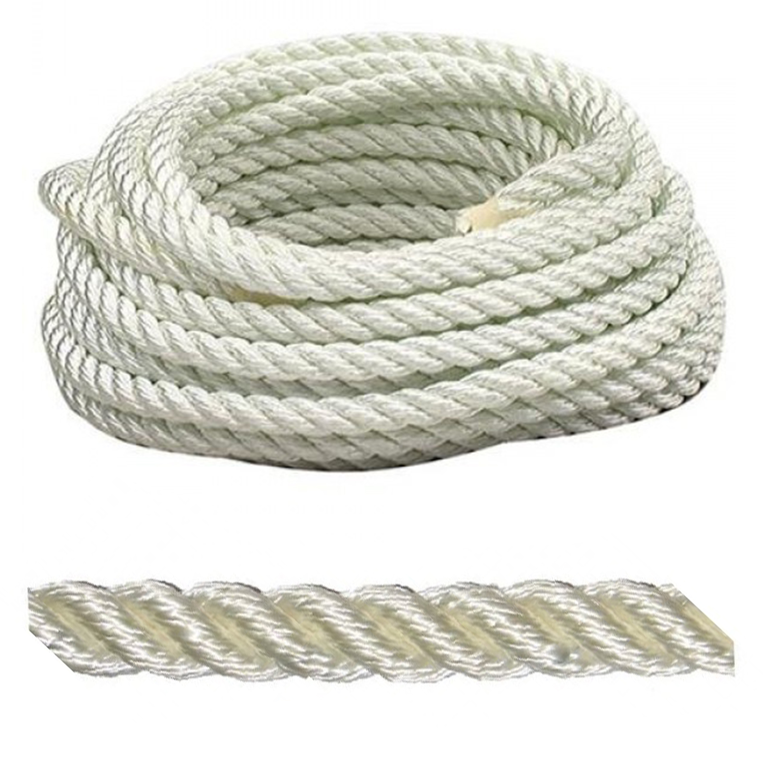 12mm Nylon White Rope (Price per m)- Campbell International Specialist ...