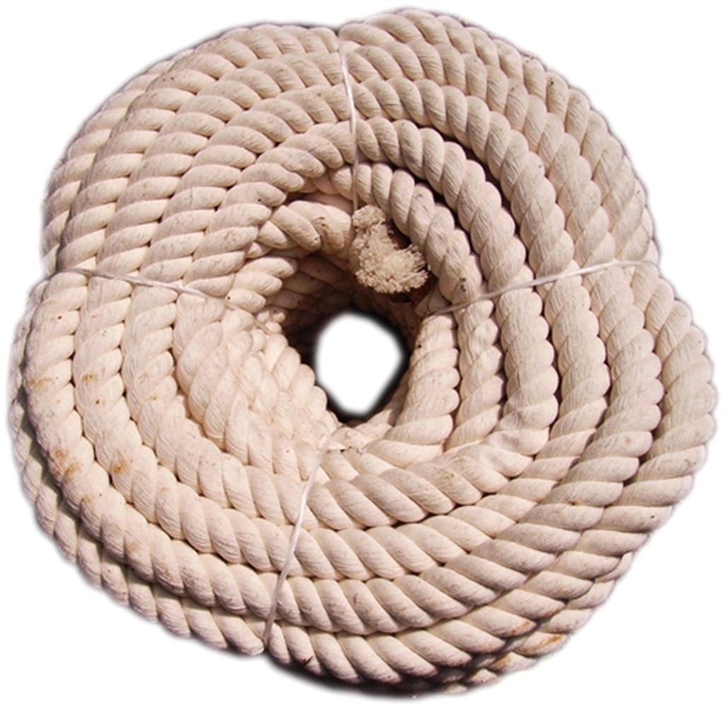 20mm Cotton White Natural Rope (Price per m)- Campbell International ...