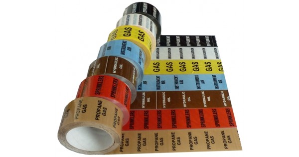 Custom Printed Pipeline ID Tape - Campbells Quality Pipe Marker Tapes