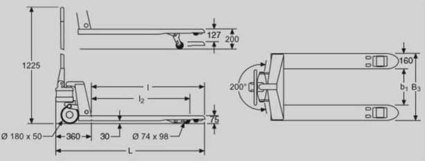 Crown PTH-50 Hand Pallet Truck (Contact to order)- Campbell ...