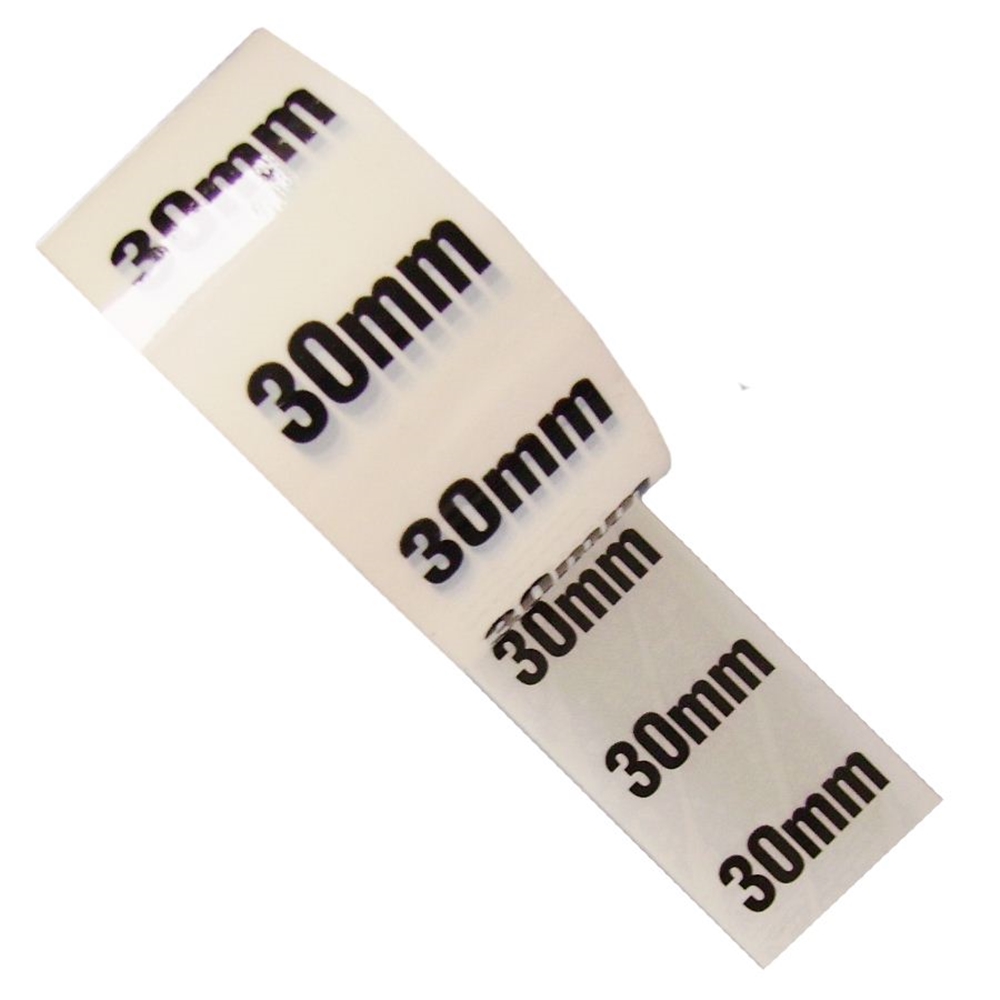 30mm - White Printed Pipe Identification (ID) Tape- Campbell ...
