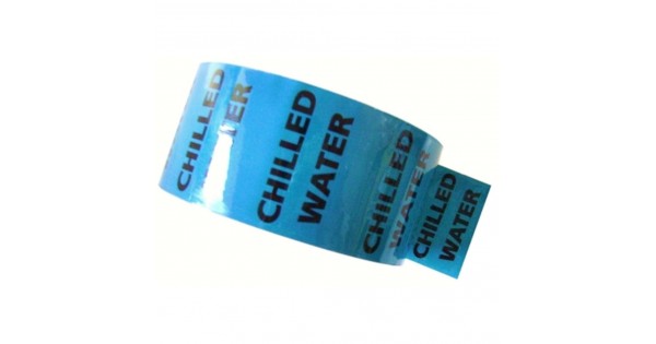 CHILLED WATER - Colour Printed Pipe Identification (ID) Tape- Campbell ...