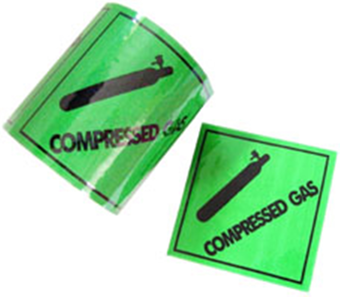 Compressed Gas - Premium Hazard Labels