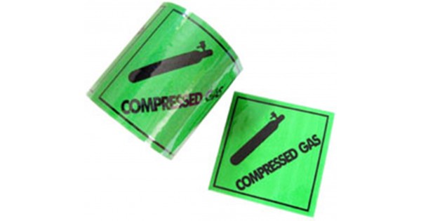 Compressed Gas - Premium Hazard Labels