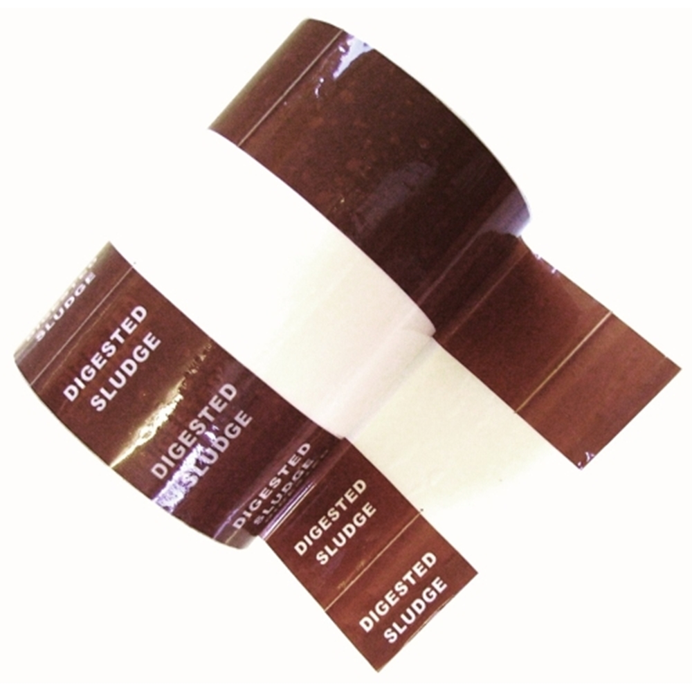 DIGESTED SLUDGE - Banded Pipe Identification ID Tape- Campbell ...