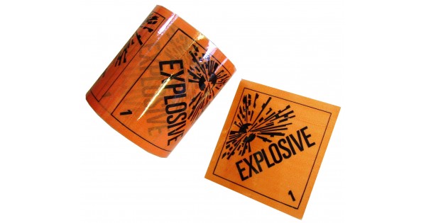 1 Explosive - Premium Hazard Labels