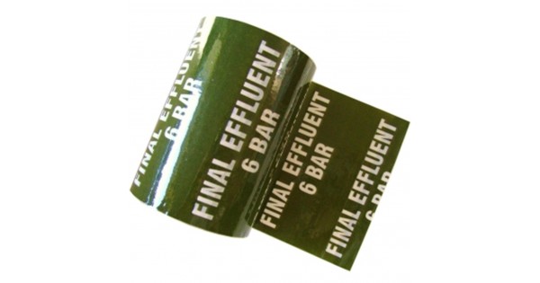 FINALE EFFLUENT 6 - Colour Printed Pipe Identification (ID) Tape ...