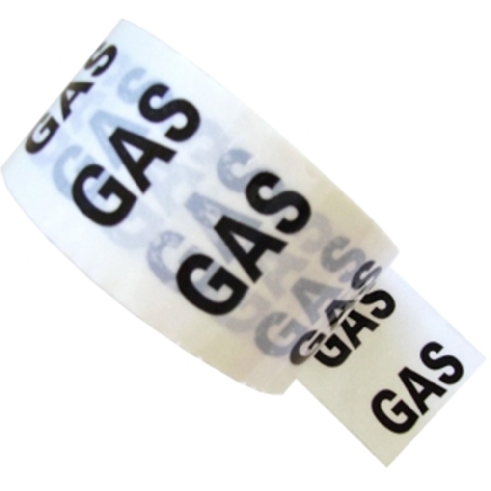 GAS - White Printed Pipe Identification (ID) Tape- Campbell ...
