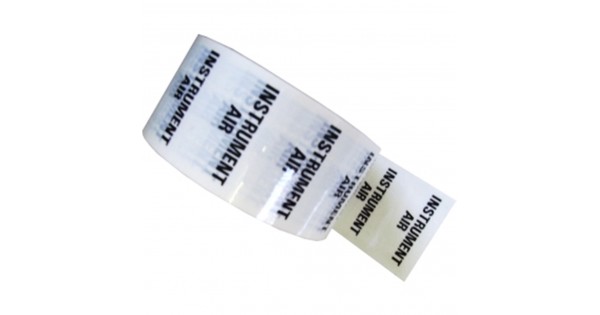 INSTRUMENT AIR - White Printed Pipe Identification (ID) Tape- Campbell ...