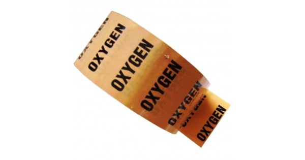 OXYGEN - Colour Printed Pipe Identification (ID) Tape- Campbell ...