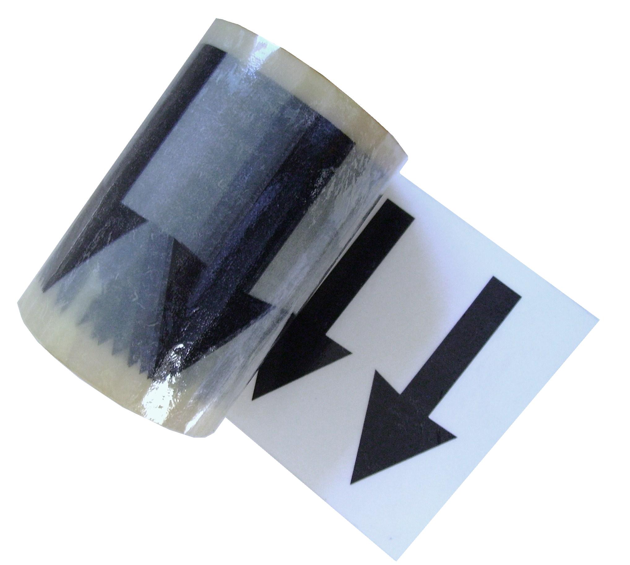 Arrows Across the Tape (144mm) - Clear Pipe Identification (ID) Tape ...