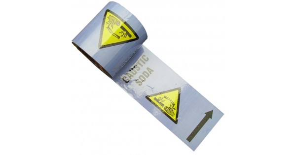 CAUSTIC SODA - Colour Printed Pipe Identification (ID) Tape- Campbell ...