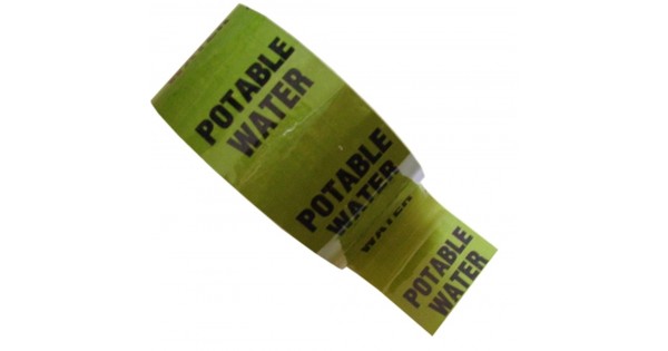 POTABLE WATER - Colour Printed Pipe Identification (ID) Tape- Campbell ...