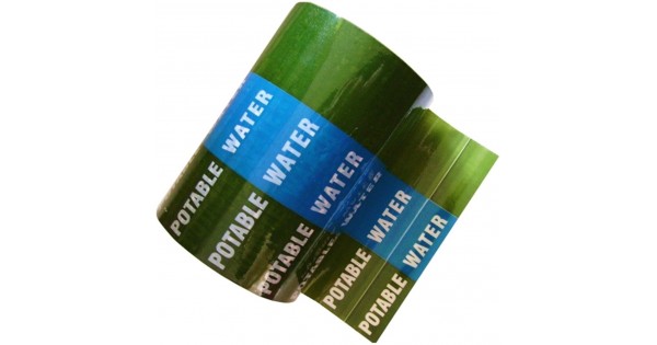 POTABLE WATER - Banded Pipe Identification ID Tape- Campbell ...